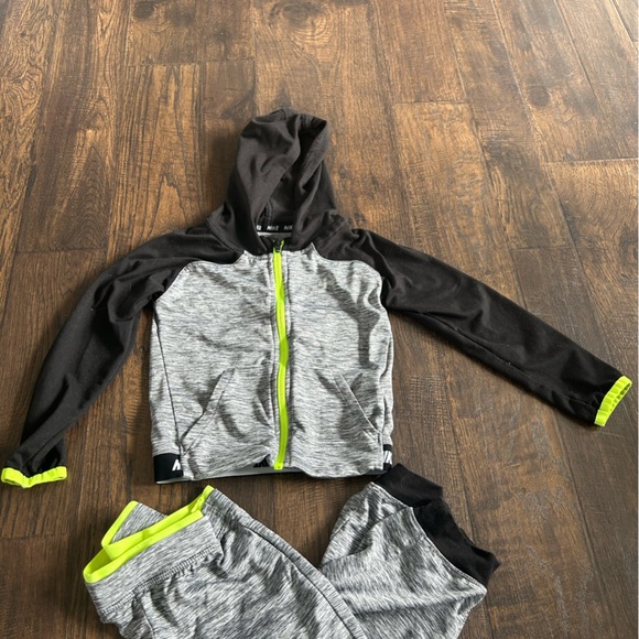 Nike | Matching Sets | Adidas Kids Gray And Neon Green Tracksuit | Poshmark
